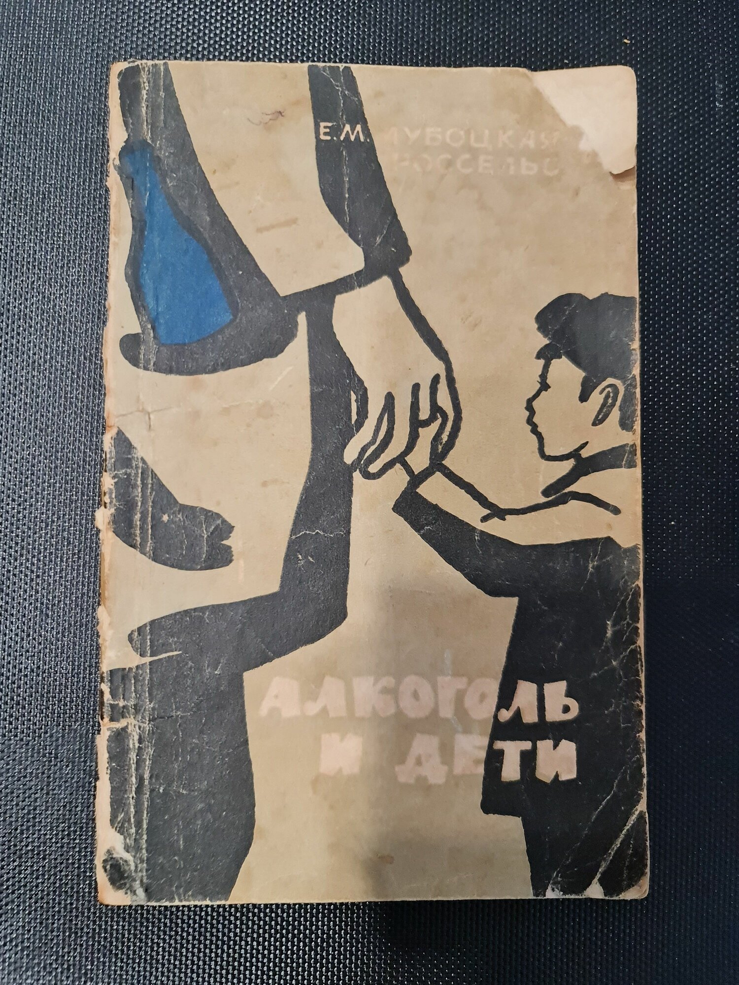 Редкая книга брошюра Е. М. Лубоцкая-Россельс Алкоголь и дети. Профилактика алкоголизма в семье, влияние на ребёнка, 1969 г. Малый тираж
