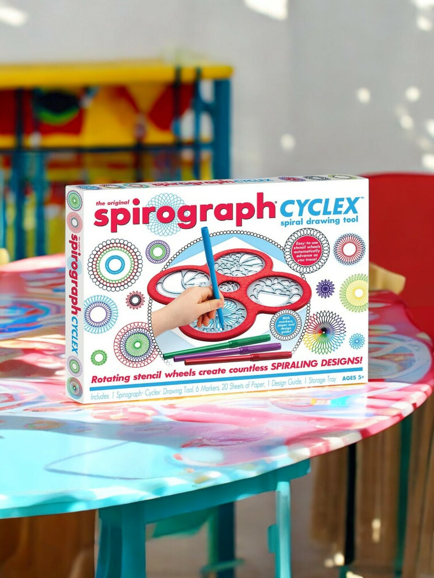 Спирограф Spirograph "Cyclex", набор для рисования, 26 предметов