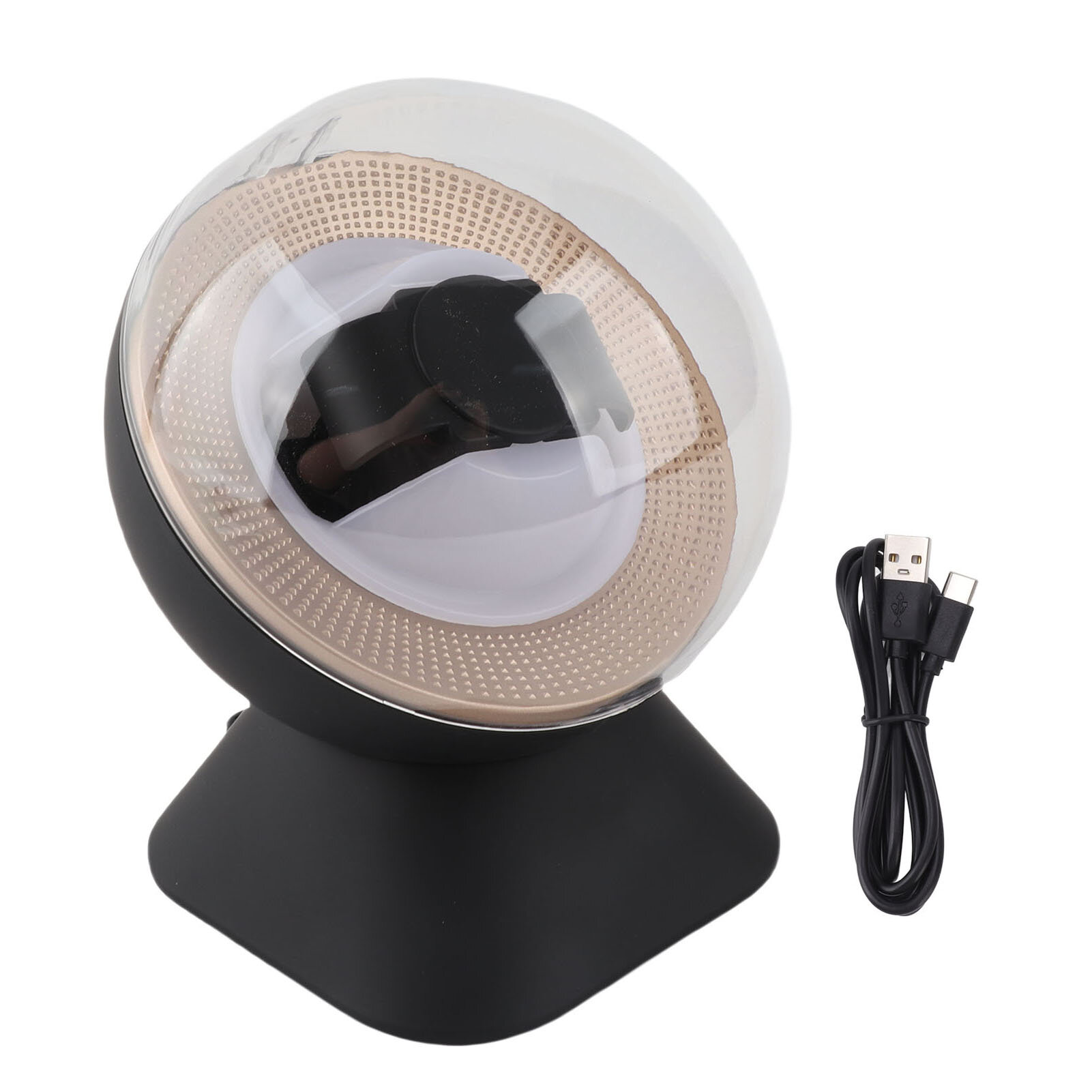 Automatic Single Watch Winder USB Mechanical Shaker Storage Case Display Box for Home Black