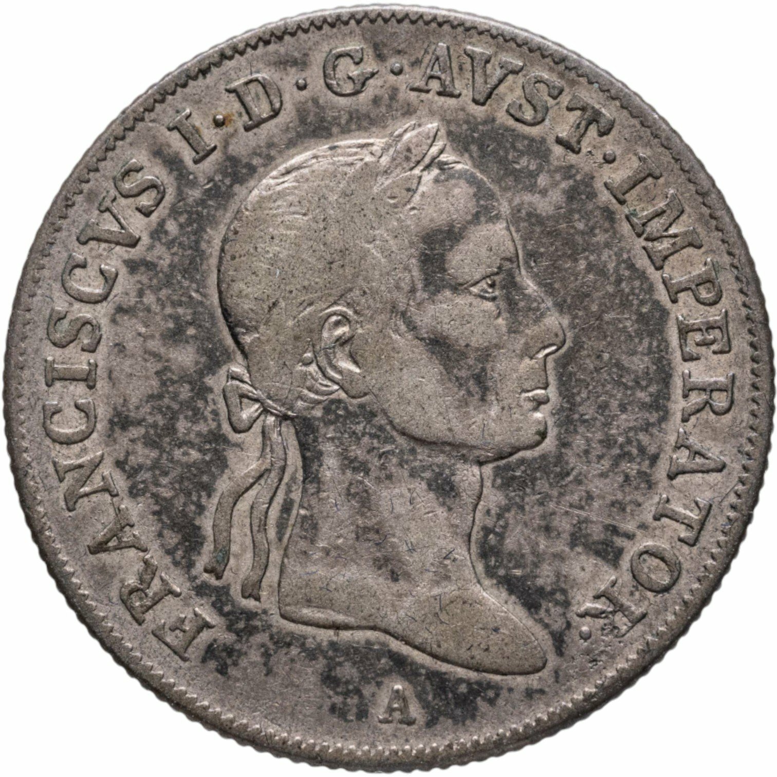 Австрия 20 крейцеров 1832, Серебро 583, в сохранности VF-XF