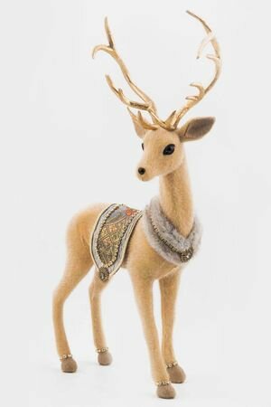 Декоративная фигура олень дейл, текстиль, 42 см, Winter Deco 1135203