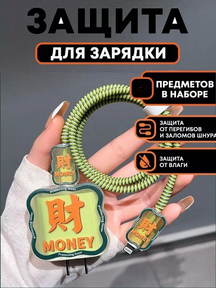 Защита Для Зарядки Iphone Андроид Чехол Для Провода Набор