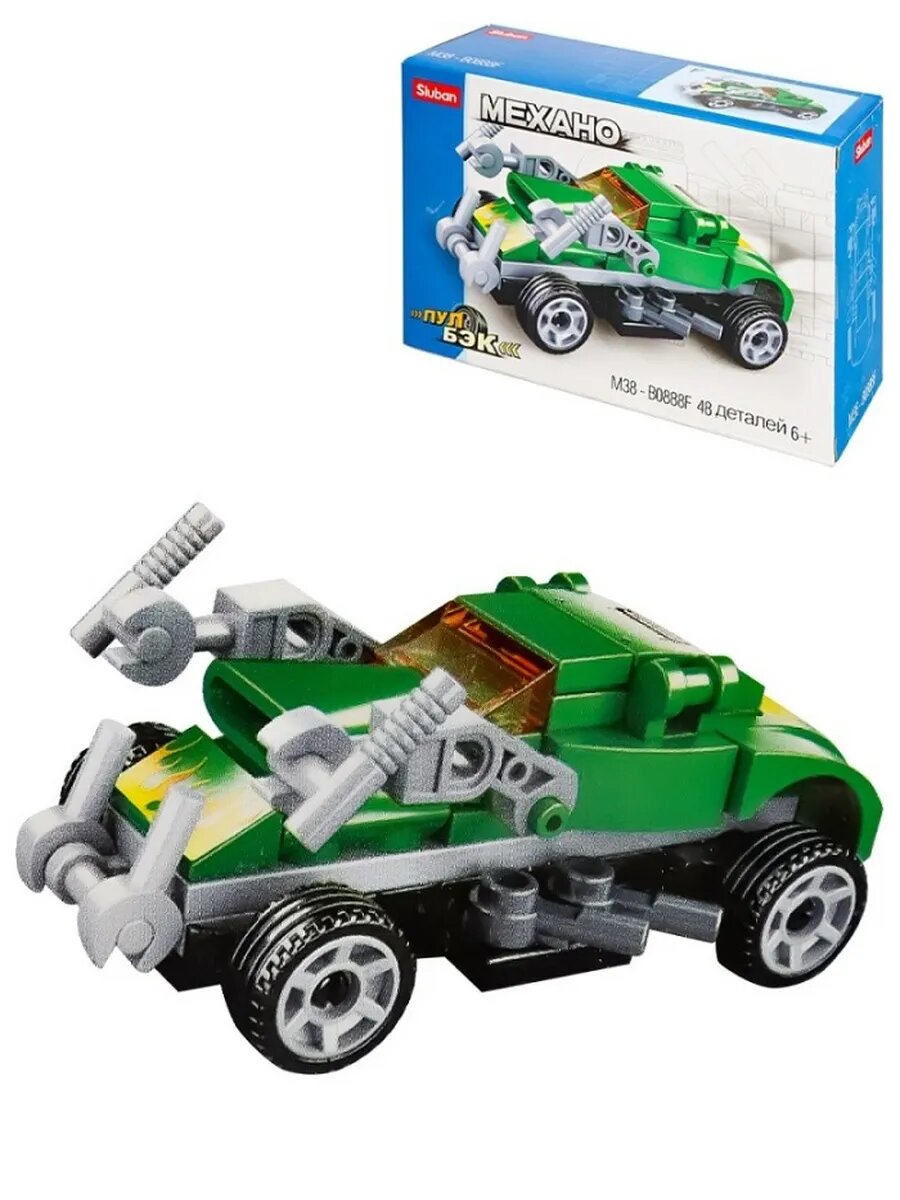 Конструктор пластиковый Sluban PowerBricks Зеленое пламя (3