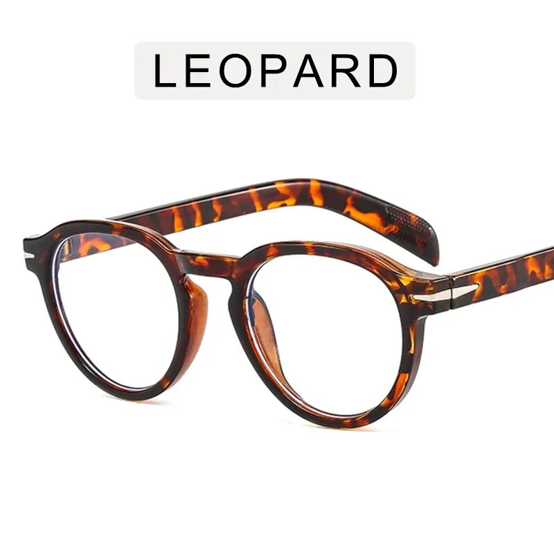 Очки круглые Leopard, оправа из пластика