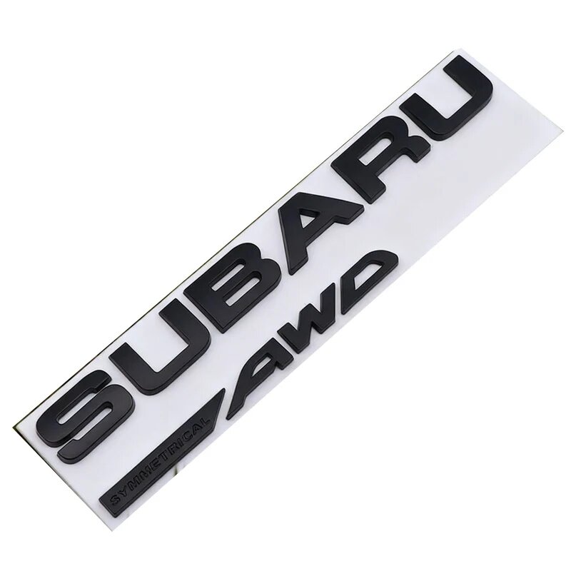 21,5X2,2 см ABS 2025 для Subaru SYMMETRICAL AWD, наклейки с эмблемой на задний багажник автомобиля STI XV WRC WRX BRZ FORESTER IMPREZA LEGACY matte black