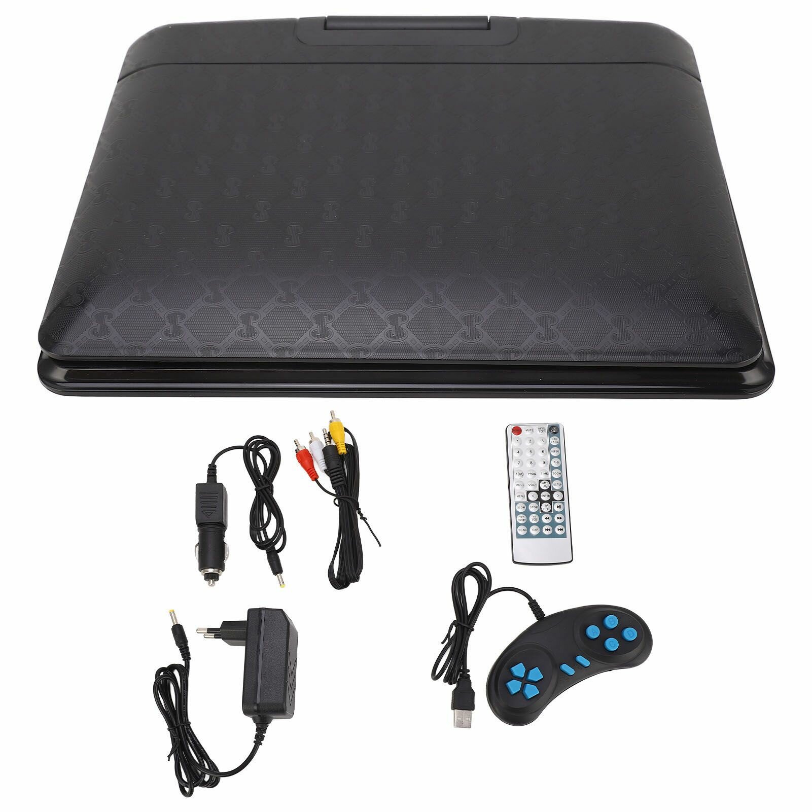 Портативный DVD-плеер 1080P с 7-дюймовым вращающимся экраном, поддержка USB и карт памяти, идеален для дома и автомобиля