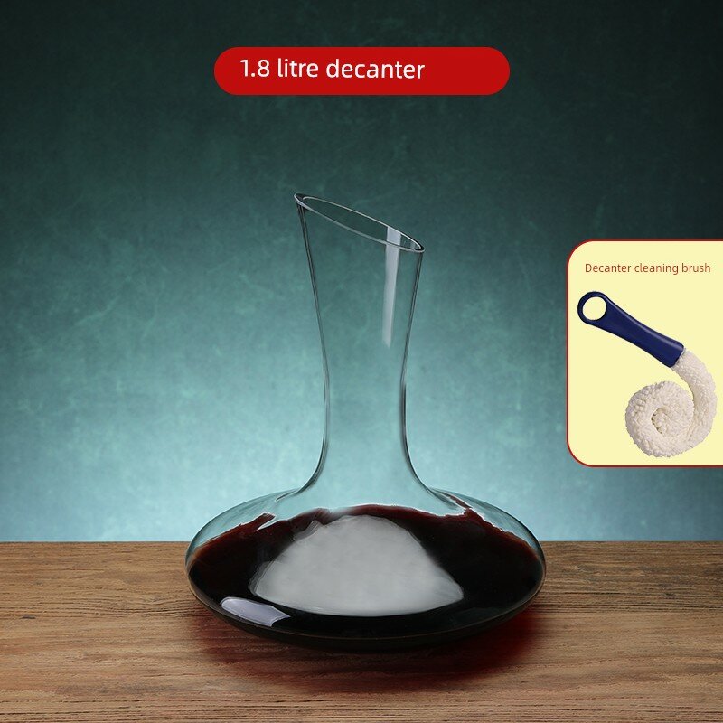 Декантер вина 1,8 л без ручки и щеткой для ухода