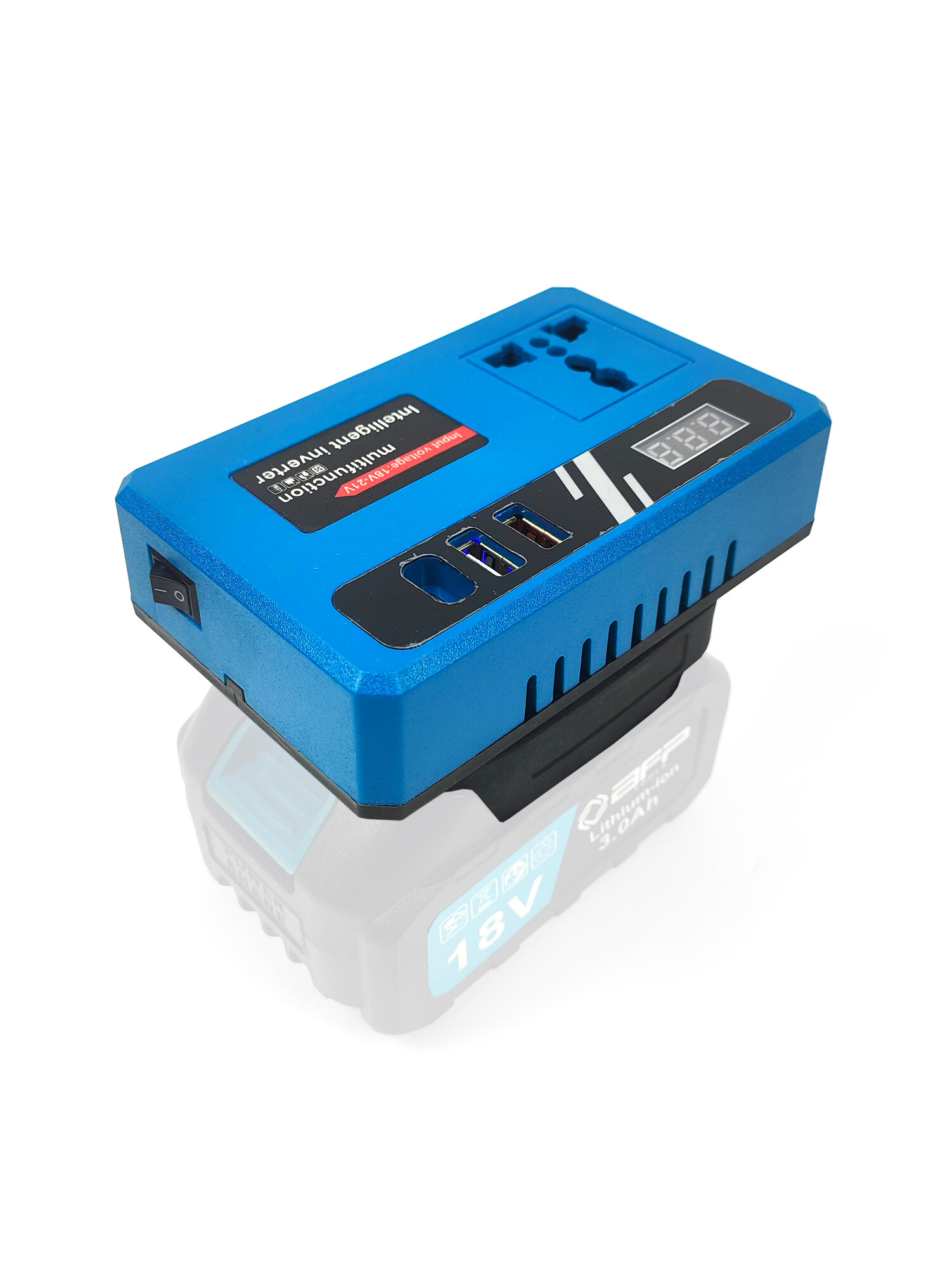 Инвертор аккумуляторный, 150Вт, 18-21 В, для Макита, с дисплеем