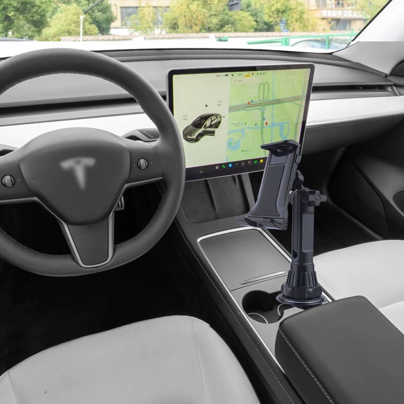 Крепление для планшета и телефона в виде кружки для Tesla Model 3/Y, универсальное, надежная фиксация