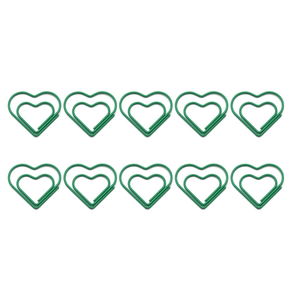 10 Шт Металлических Скрепок Для Ежедневника Маленькие Закладки Скрепки В виде Сердечек для студентов