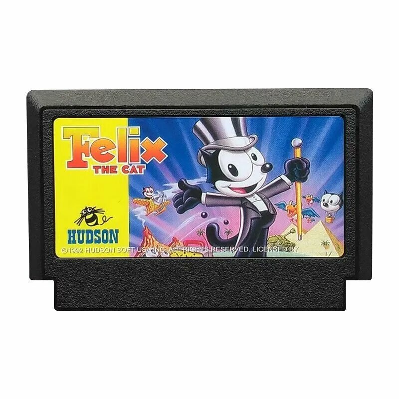 Felix The Cat - Игра 8-битный картридж Famicom - игровой картридж NES (8 bit, Английская версия)