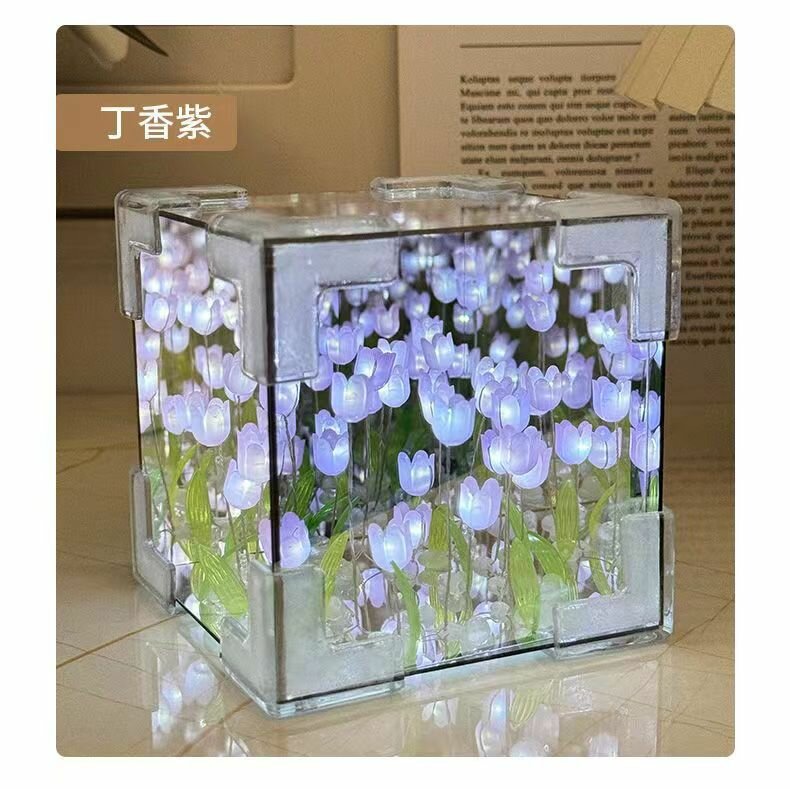 Неограниченная лампа-тюльпан, лампа-ведро тюльпан, зеркало-тюльпан, ночник, украшение для спальни и обеденного стола, гостиная