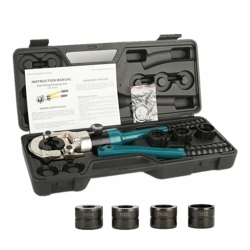 Пресс гидравлический ручной / Клещи обжимные для труб TH 16, 20, 26, 32