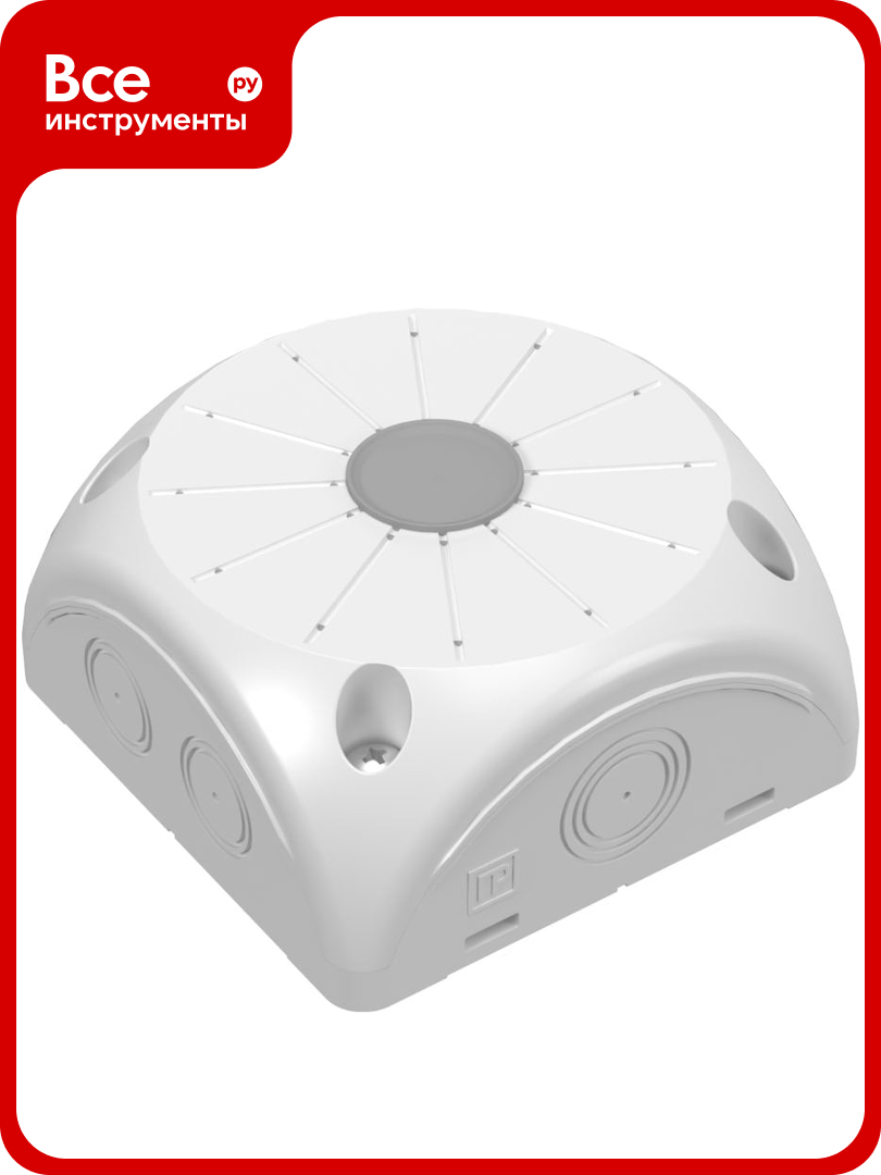 Монтажная (распределительная) коробка для видеокамер Промрукав белая 100x100x50 1шт 60-0500-9003 надежной конструкции