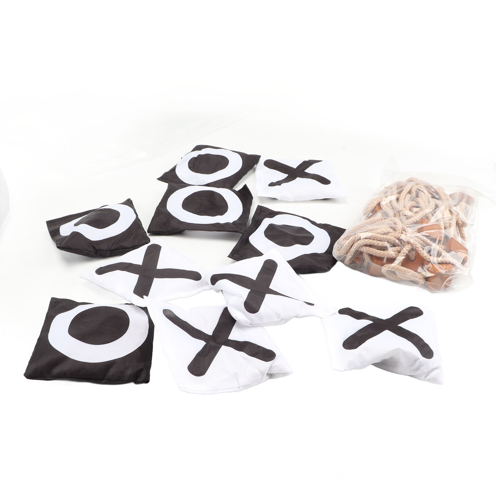 Большая деревянная игра в метание фигур XO для улицы, с сумкой для хранения, подходит для детей, для игр на заднем дворе, газоне, в кемпинге, 120x120 см/4x4 фута.