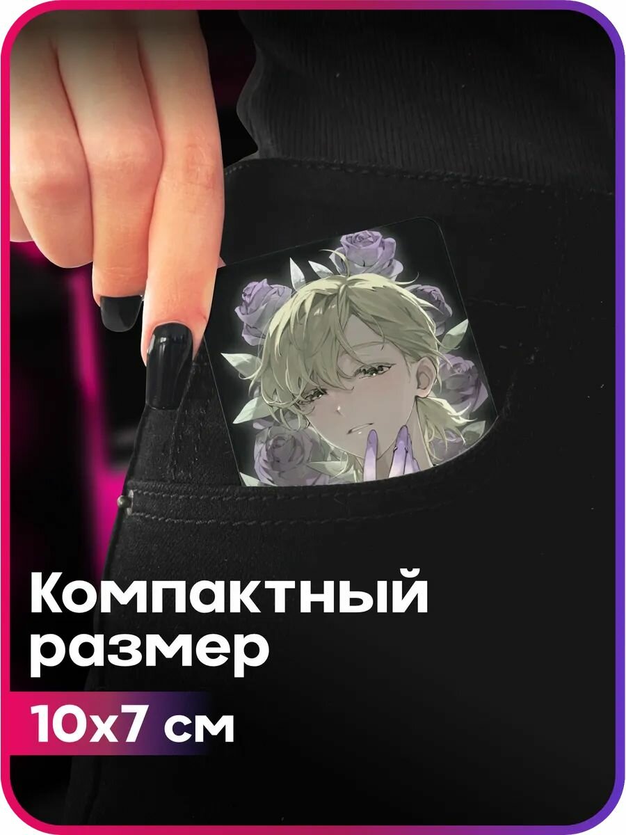 Зажим для купюр 1-я Наклейка, серый, черный, бежевый — фото 1