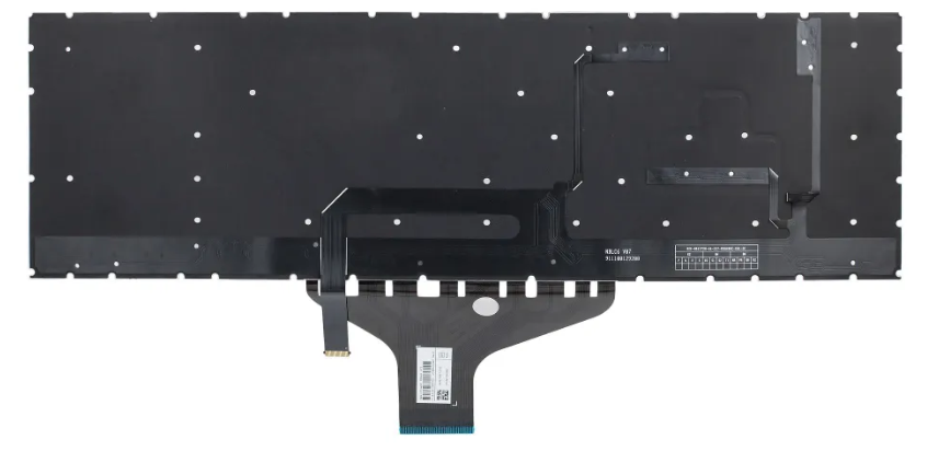 Клавиатура для ноутбука HP OMEN 17-cb0000, 17-cb1000, чёрная, без рамки, с RGB подсветкой