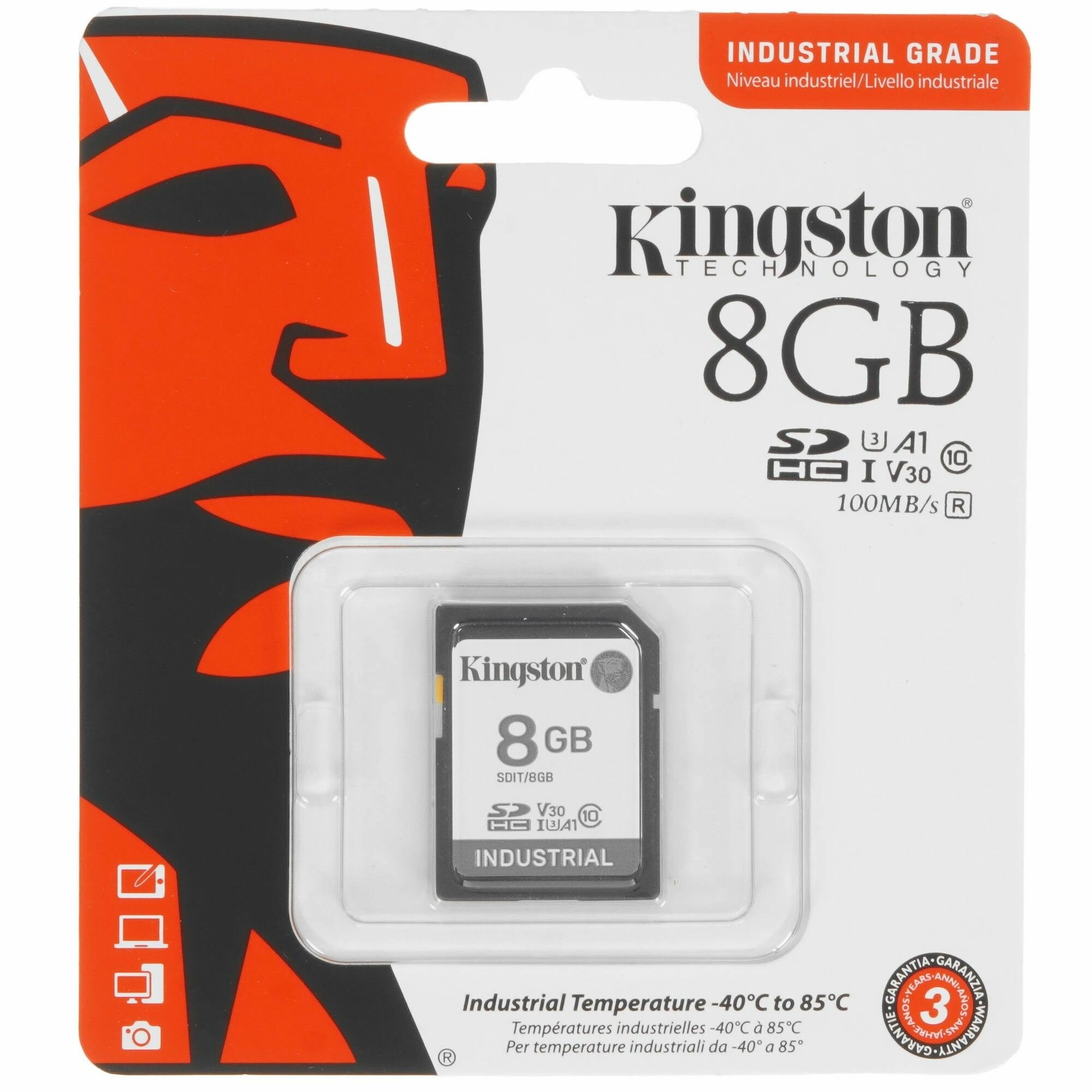 Карта памяти Kingston SDIT 8 ГБ
