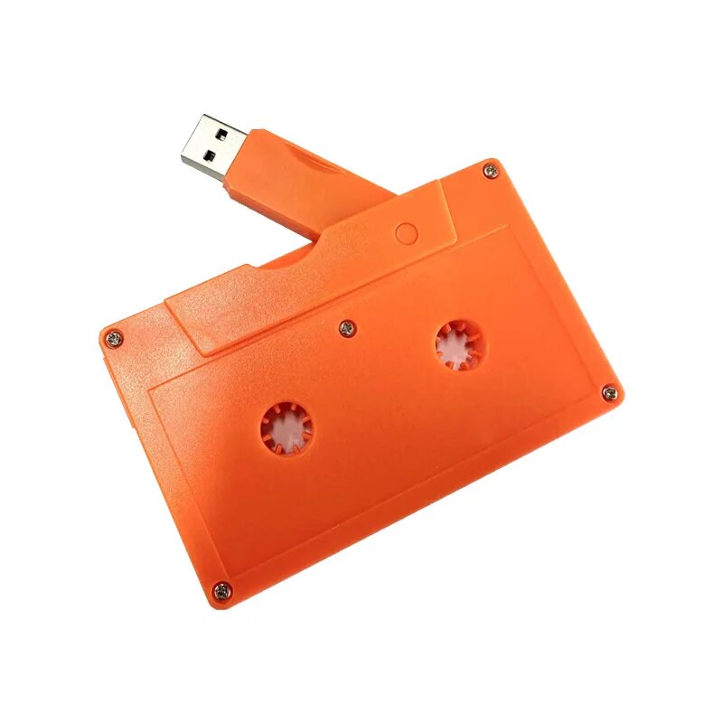 USB флешка PASSIOTTON 16ГБ, синяя, в виде кассеты — фото 1