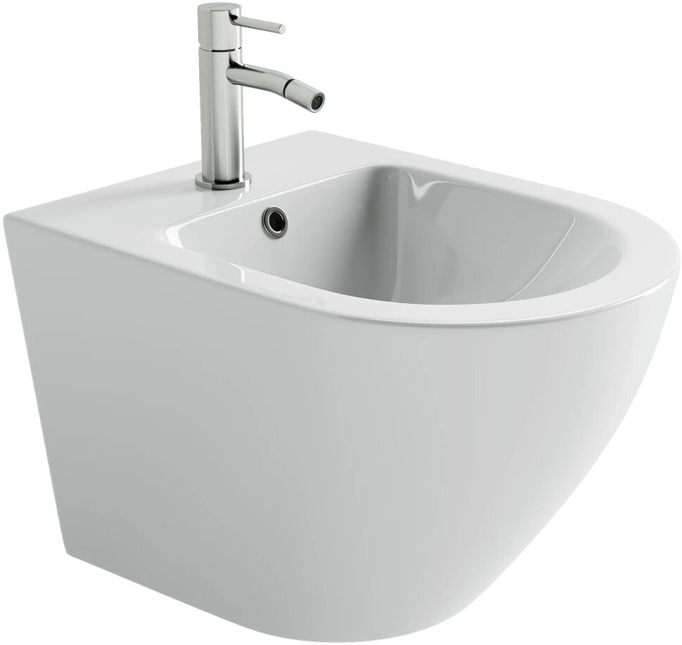 Биде подвесное Ceramicanova Alba CN11006 белый