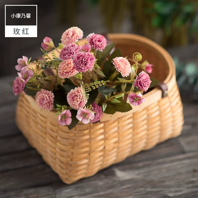 Маленькая гвоздика, искусственный цветочный букет, цветочная композиция, пластиковый цветок, украшение для дома,