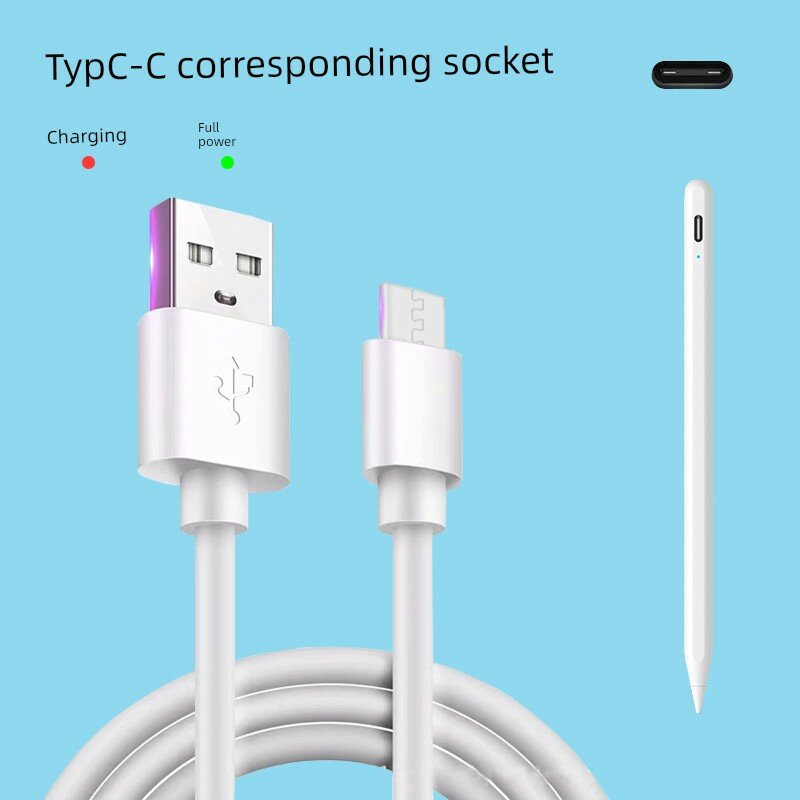 IPad Pencil Type-C Емкостной стилус с белым кабелем и адаптером питания