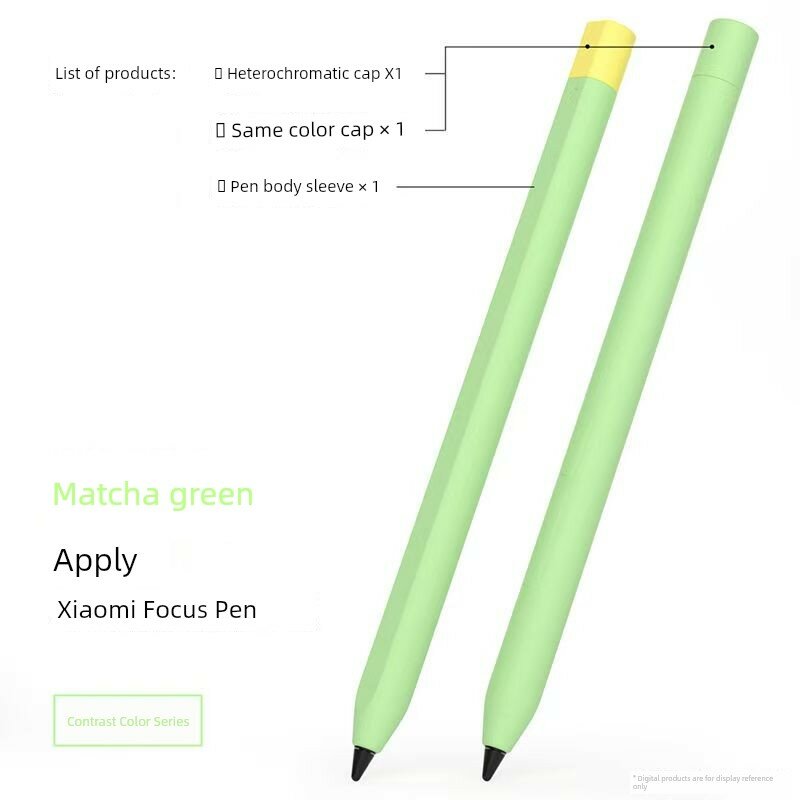 Совместимый с Xiaomi Pad 7 Pro силиконовый чехол для ручки в мятном зеленом цвете - противоскользящий, ударопрочный