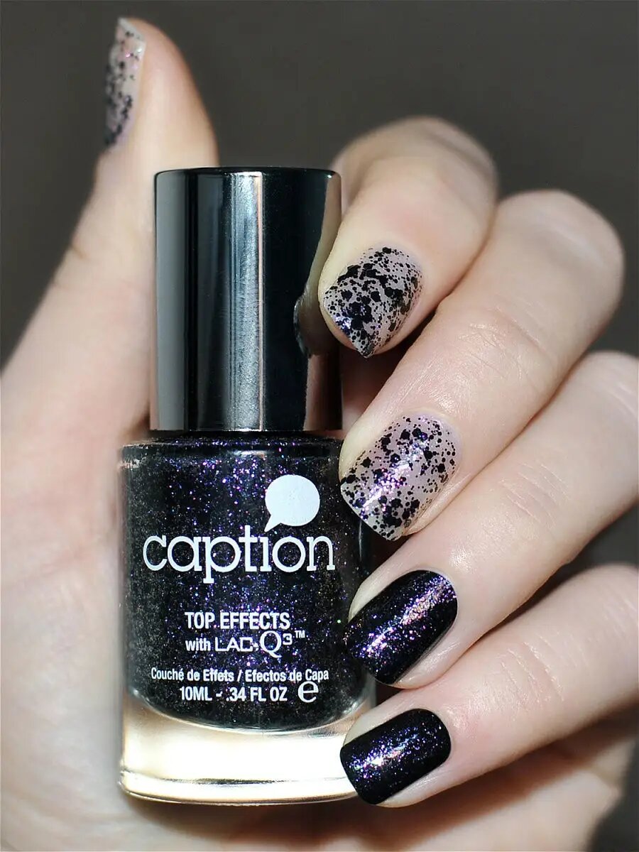 Лак-топпер CAPTION Young Nails с шиммером и блестками, 10 мл