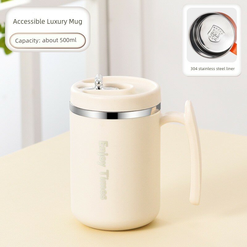 Новинка 2024, кружка из нержавеющей стали с гербом чая, чашка-термос, офисная женская чашка для воды, чайная чашка