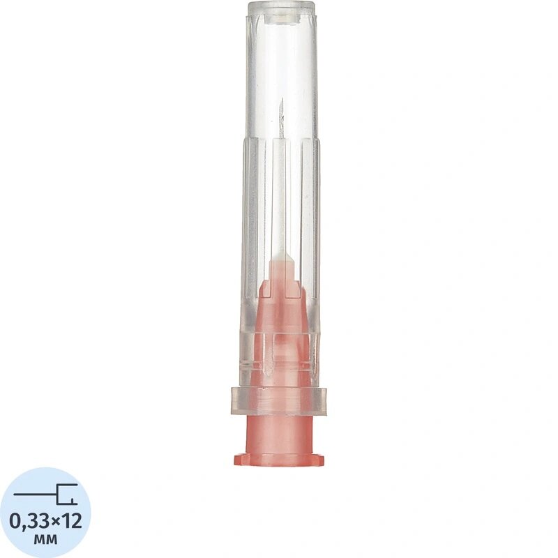 Игла инъекционная 29G (0,33х12мм) Luer lock KD-Fine 100шт/уп