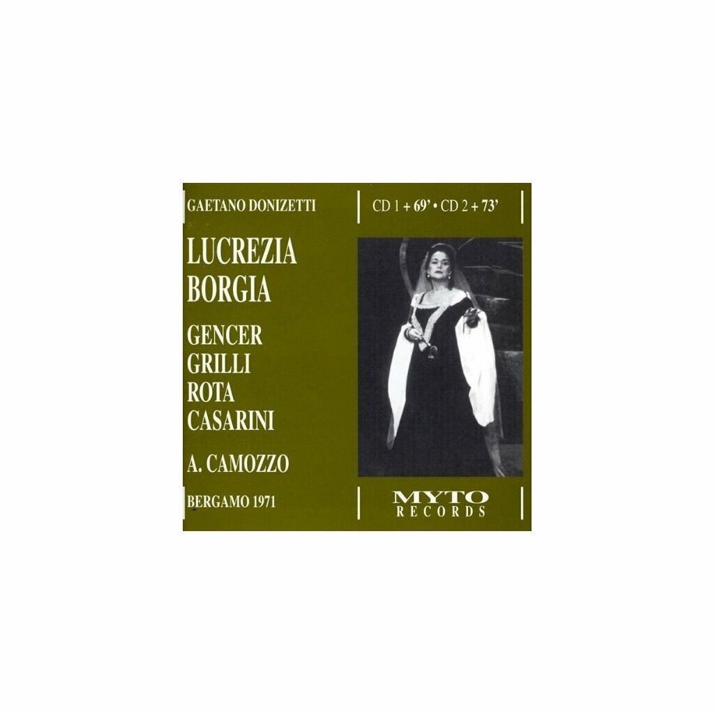 Диск Lucrezia Borgia (Camozz (2 CD)