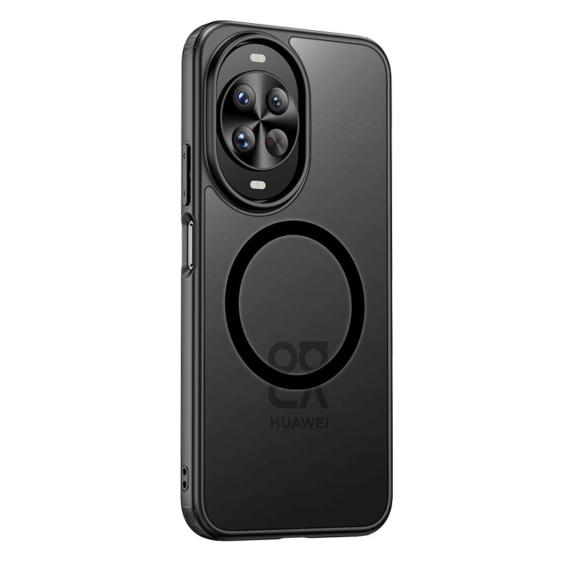 Чехол Для Huawei Nova 14 / Хуавей Нова 14, soft touch, чехол-кардиомонитор, поликарбонат (PC), защита камеры, ударопрочный, усиленные углы, Huawei, Huawei Nova 14, black,