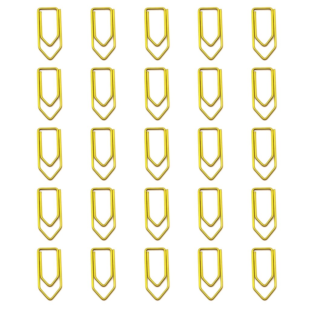 Металлические скрепки для бумаги в форме карандаша разных цветов Идеально подходят для создания закладок и организации офисных документов Долговечность