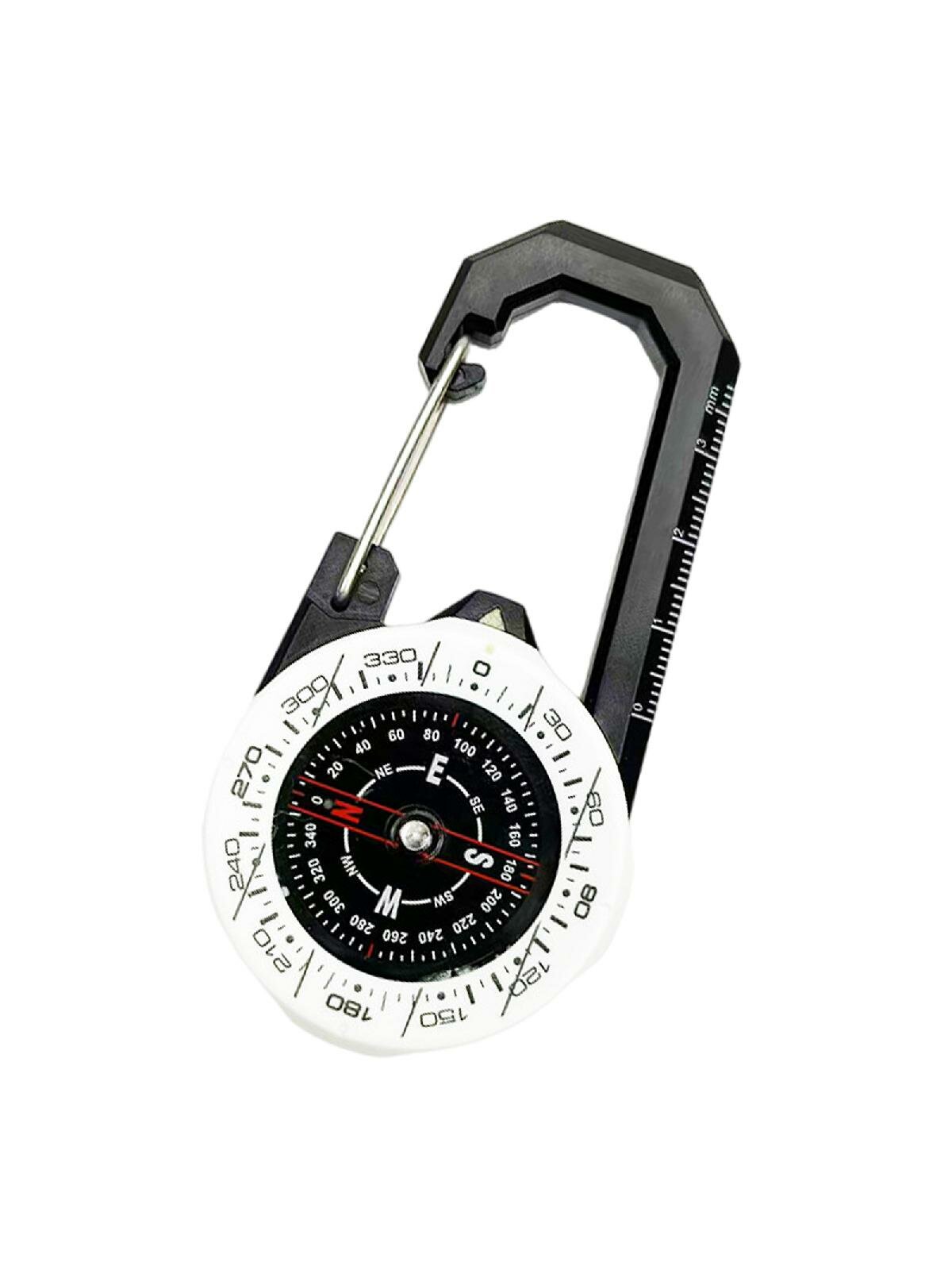 Наружные компасы с пряжкой Водонепроницаемые наружные компасы с карабином и подсветкой