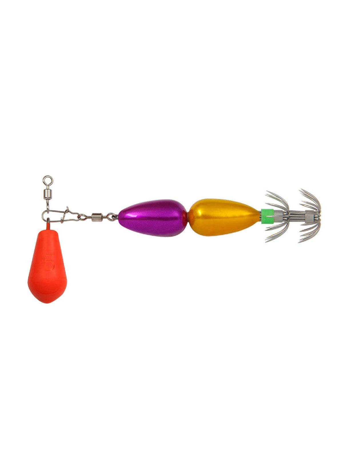 Двухслойный крючок для зонтика, рыболовный крючок с рукавом для каракатицы, Рыболовные принадлежности