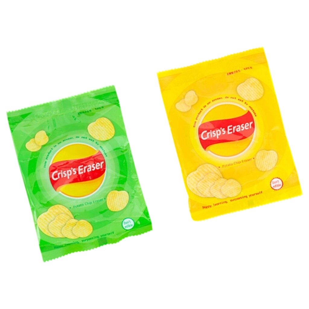 8ШТ Тема Закуски Ластик Набор Чипсов Форма Ластик Творческий Резиновый Ластик