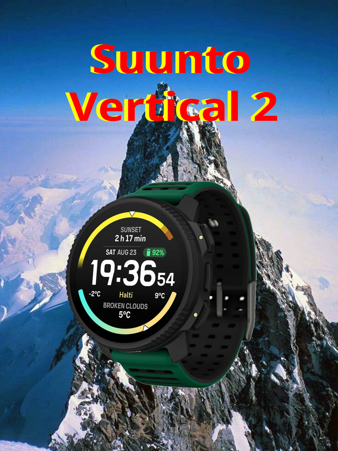 Спортивные смарт часы СравнитьQuick viewДобавить в избранноеSUUNTO VERTICAL 2 Pine Green