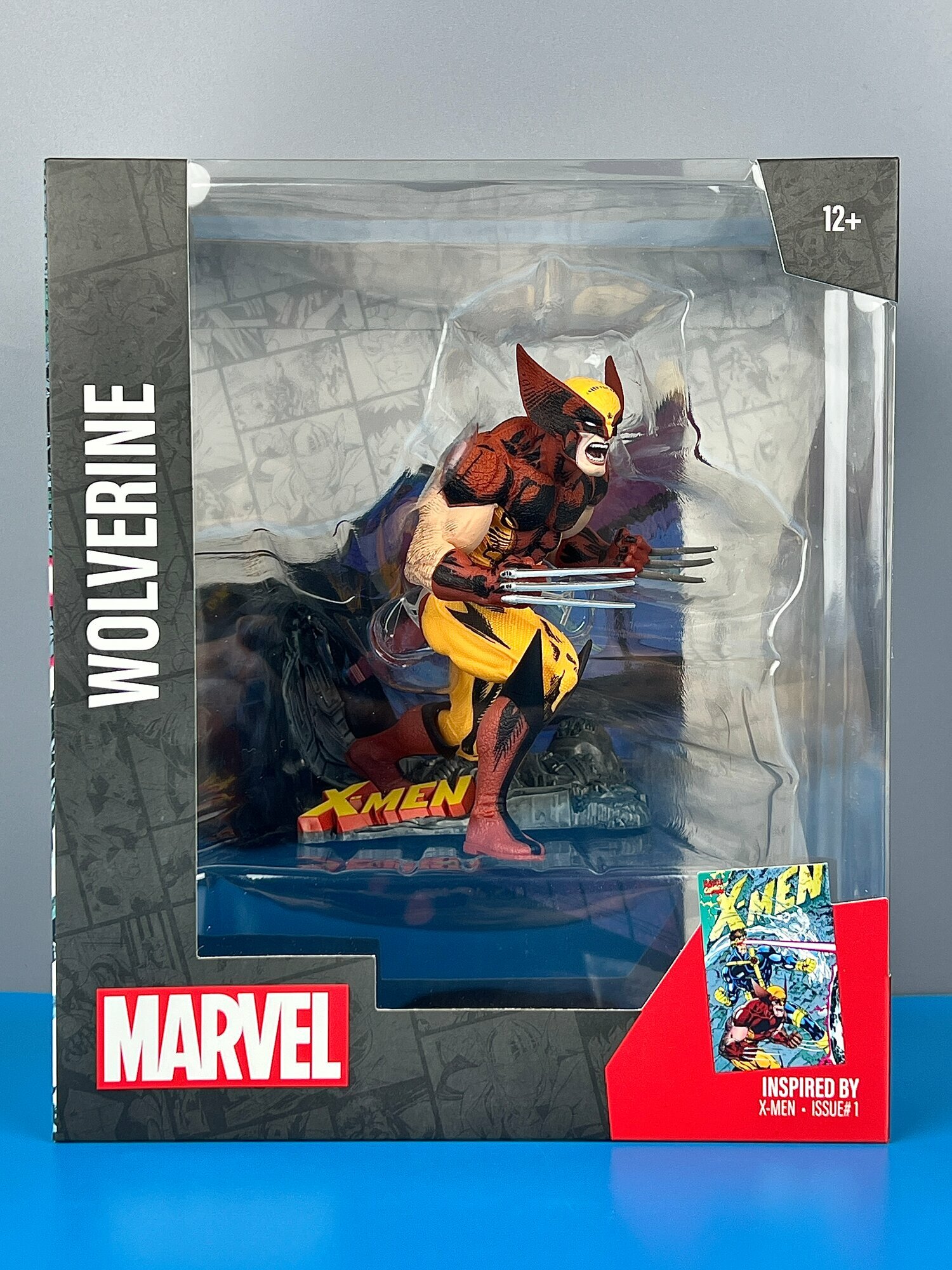 Фигурка Wolverine, X-Men, Issue 1 / McFarlane Toys, Marvel / Статуэтка Росомаха, Люди Икс, Марвел, Коллекционная, 13 см.