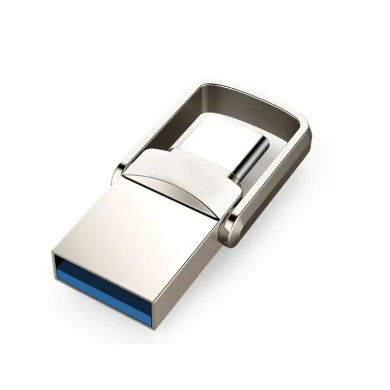 Накопитель USB OTG Type C, 2TB, скорость до 100MB/s, серебристый