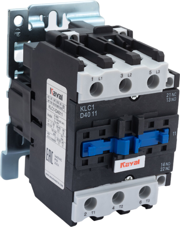 KAYAL Пускатель магнитные, Контактор 40A-42AC-Б-УХЛ4 KLC1-D4011 UCD40A042V