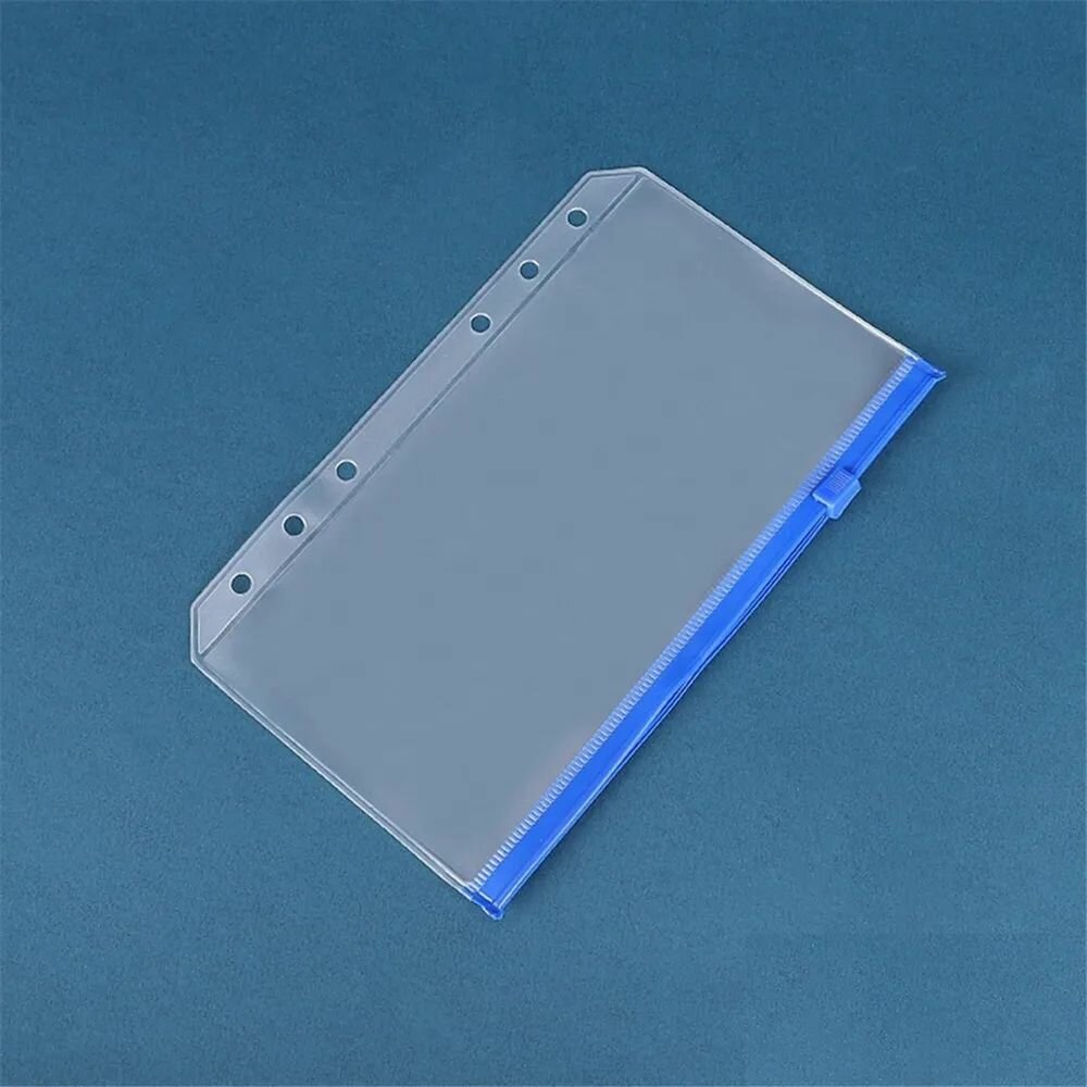 12 шт. А6 6-луночные карманные конверты-скоросшиватели из ПВХ водонепроницаемые бюджетные конверты