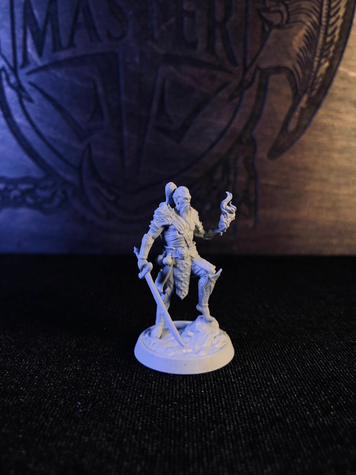 Эльфийский чародей - Миниатюра для настольных игр DnD, ДнД, Dungeons & Dragons, Pathfinder.