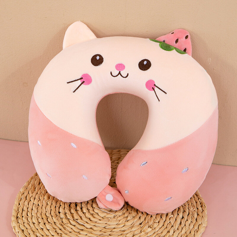 Мультяшная U-образная подушка шейный отдел позвоночника офисный артефакт дремы для взрослых портативная автомобильная