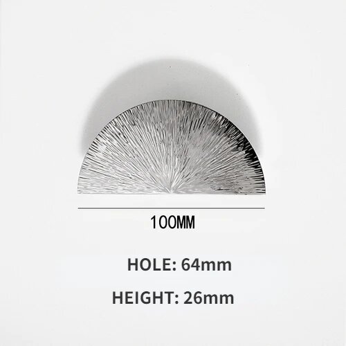 Латунные полукруглые ручки для шкафов C-5485-64