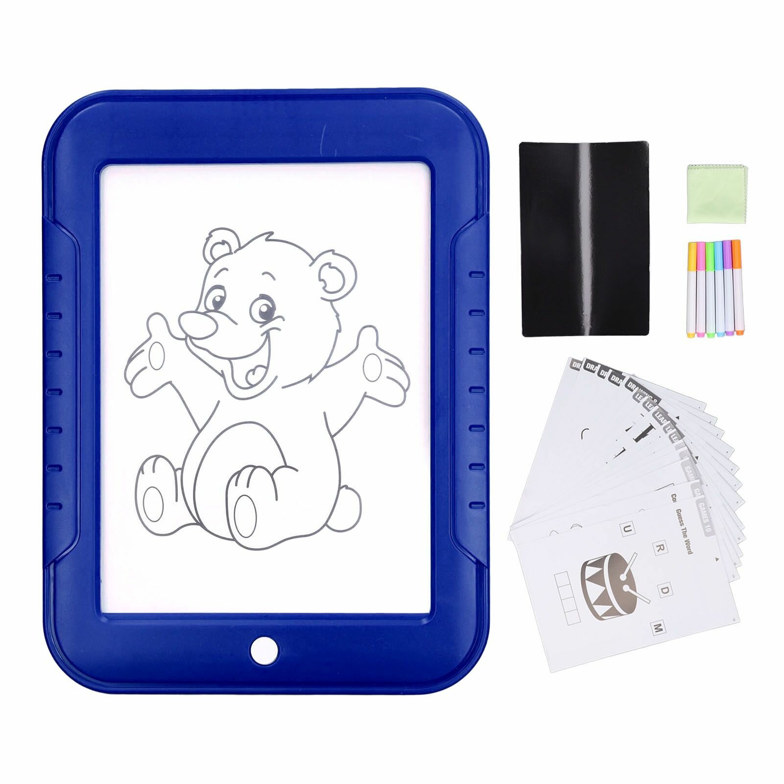 Флуоресцентная доска, светящееся письмо, граффити, синяя, английская