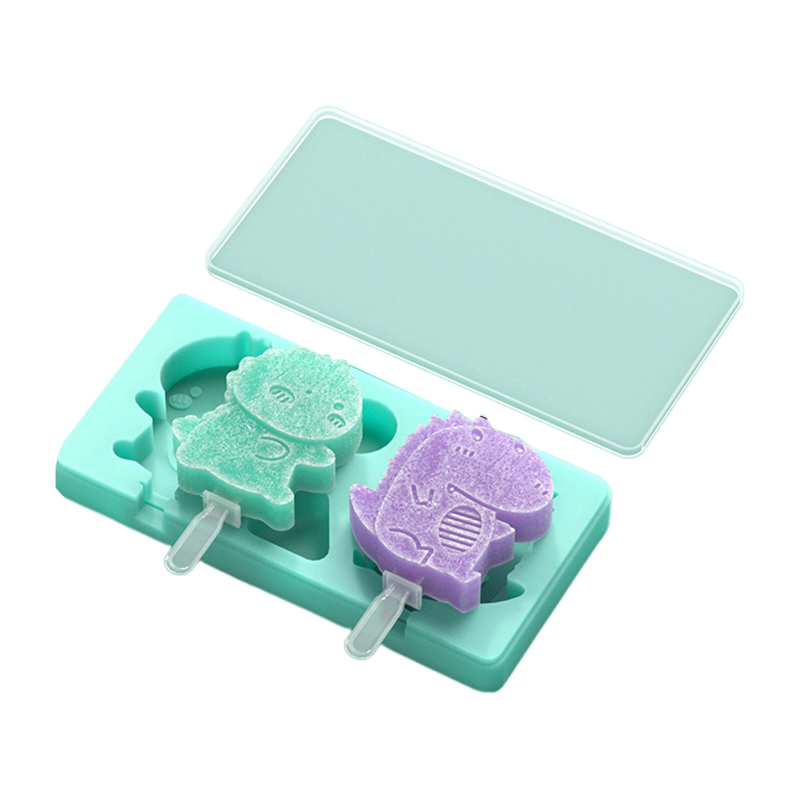 Создатель мороженого многоразового использования с силиконом крышки для домашних мороженого