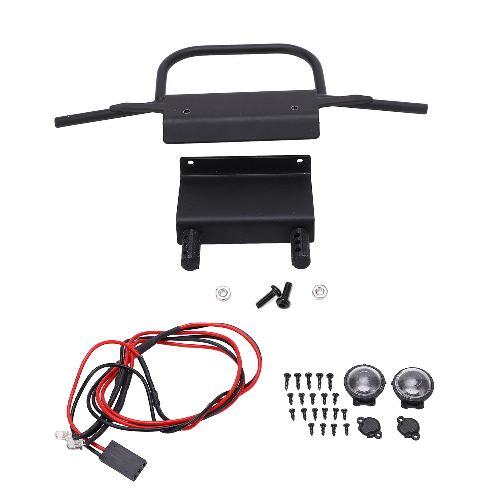 Алюминиевый передний бампер RC с монтажной стойкой и светодиодной фарой для MN86 G500 1/12 RC Carr787c