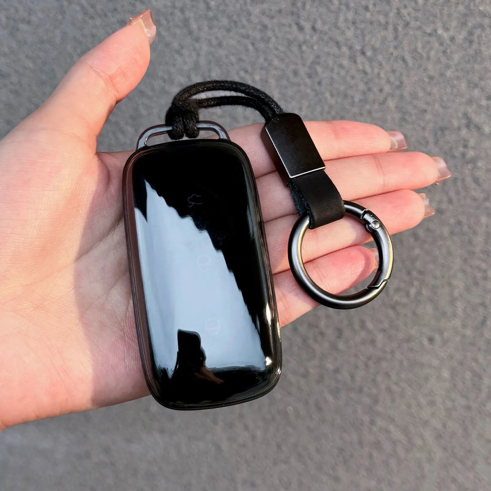 Прозрачный чехол для ключей Geely EX5, EM-i, Starray EM-i, Galaxy L6/L7/E8/M9, Transp BLK