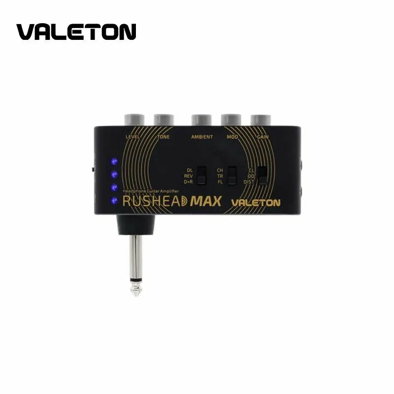 Valeton Rushead Max Портативный усилитель для наушников с зарядкой через USB гитарный усилитель мультиэффекты
