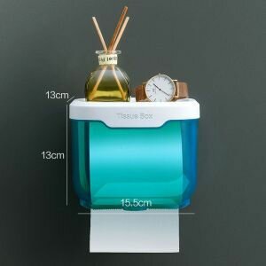 Коробка для туалетной бумаги, многофункциональная пластиковая коробка для хранения туалетной бумаги, полка для хранения, держатель для туалетной бумаги, без сверления, вод-resistantная коробка для туалетной бумаги